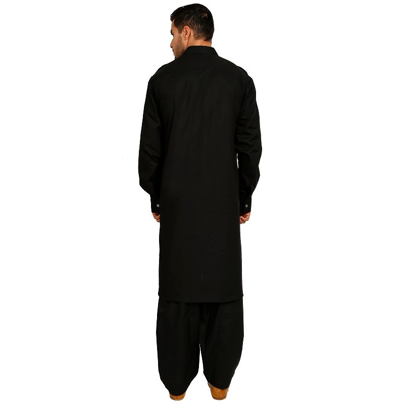 Black Pathani Suits for men online in India | Cotton fabric | Black col...