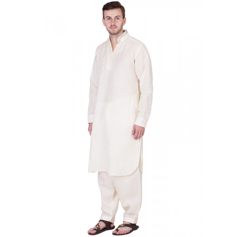 Pathani Suits online - Buy Chinese Neck Pathani Kurta from Shiddat.com