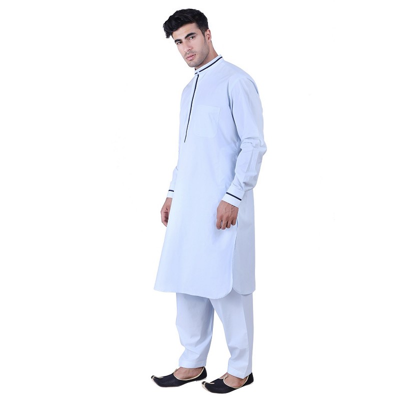 Pathani Suit with mandarin collar for men online in India | Cotton fabr...