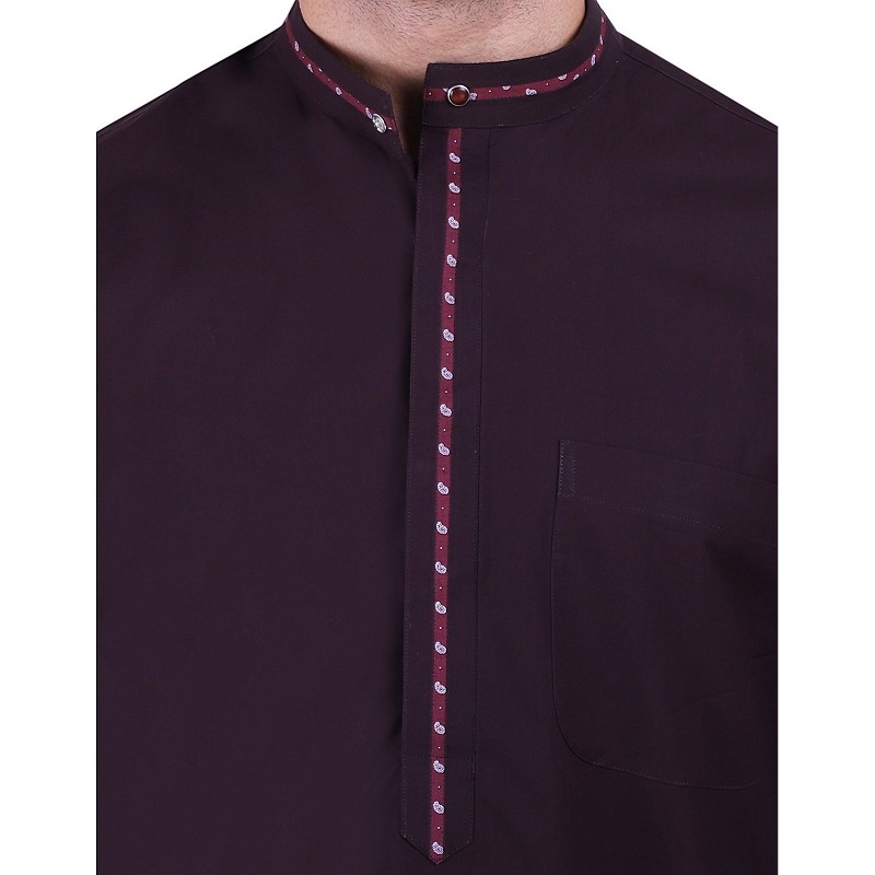 Pathani Suit with mandarin collar for men online in India | Cotton fabr...