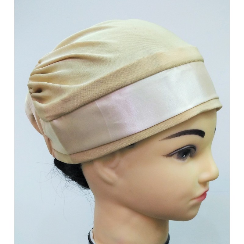 Shimmer Hijab cap online - Underscarf glitter/shimmer cap | Golden col...