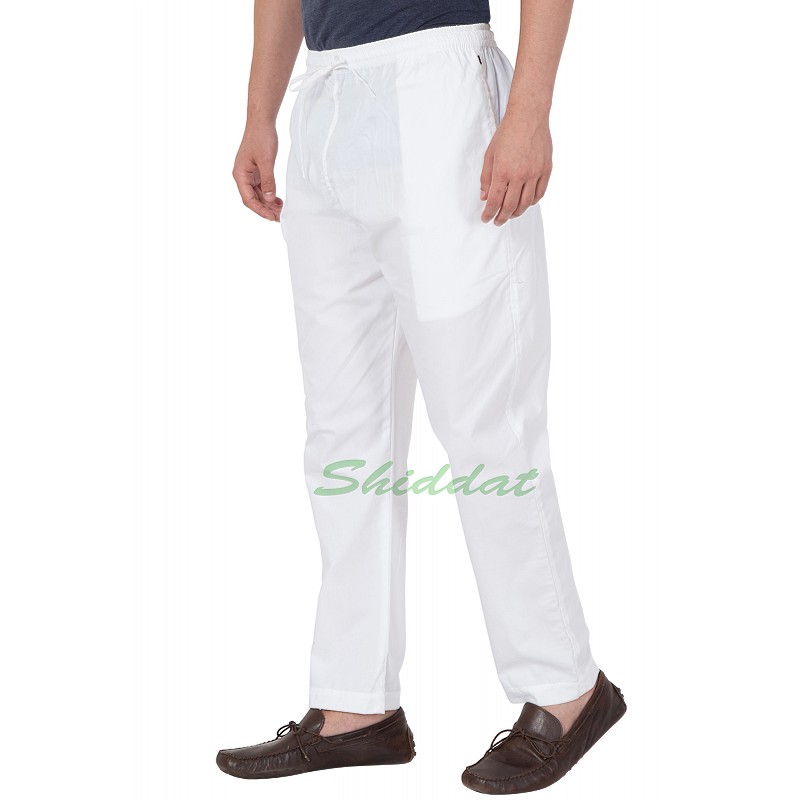 Cotton pajama- Buy online Pant Cut cotton Pyjama Plain White at www.shi...
