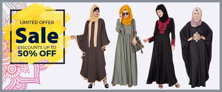 Abayas, Hijabs, Pathani suits, Kurtas, Burqas online in India