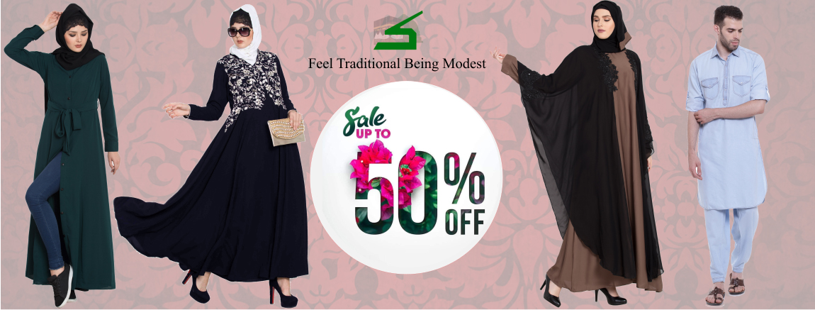 Abayas, Hijabs, Pathani suits, Kurtas, Burqas online in India