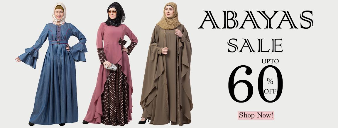 Abayas, Hijabs, Pathani suits, Kurtas, Burqas online in India