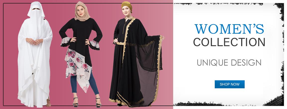 Abayas, Hijabs, Pathani suits, Kurtas, Burqas online in India